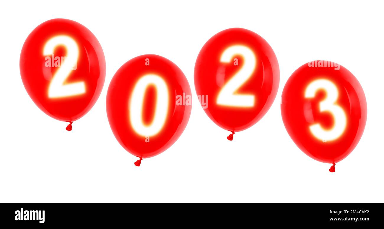 2023 new year balloons Cut Out Stock Images & Pictures - Alamy