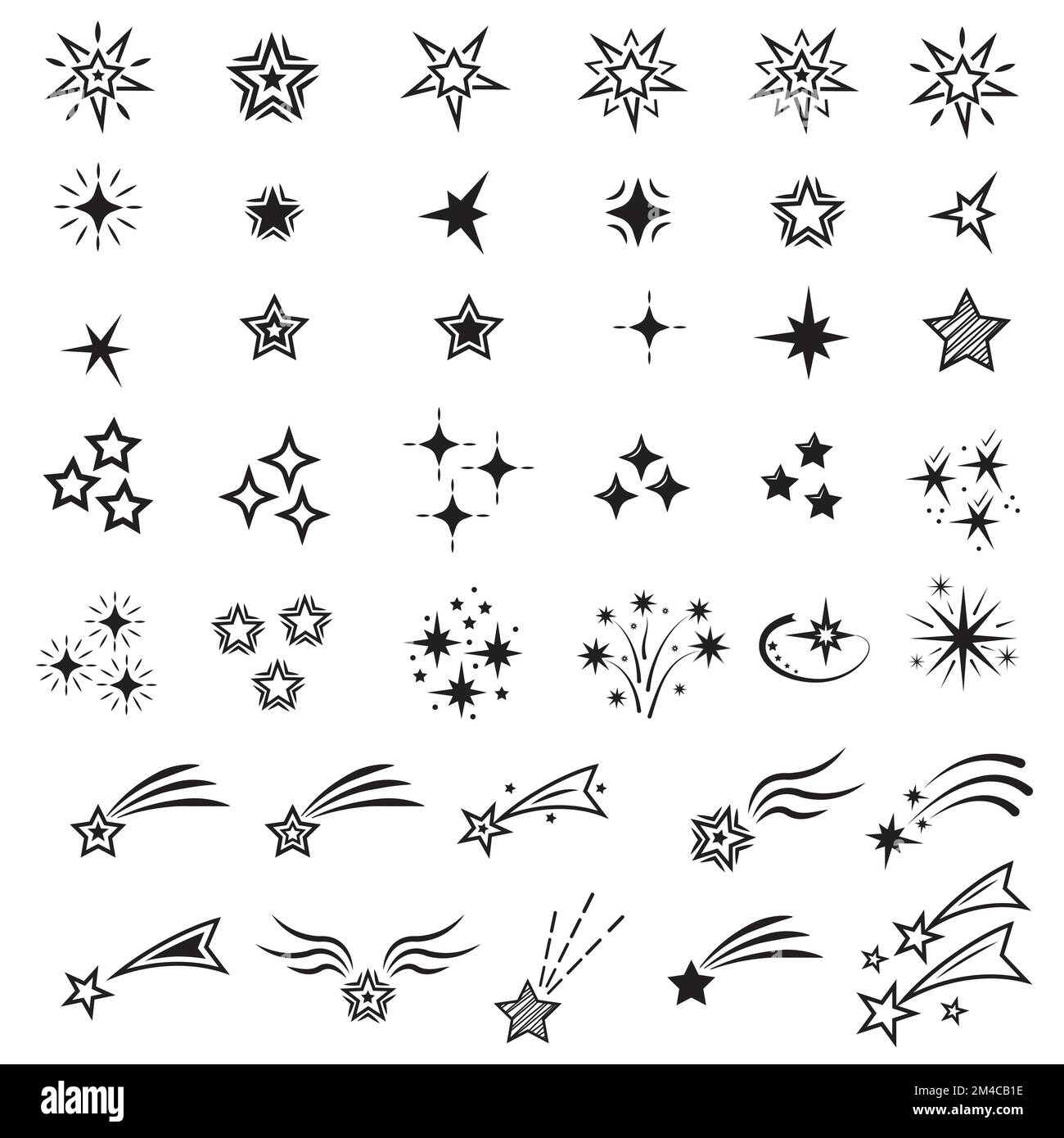 Star icons. Twinkling stars. Sparkles, shining burst. Christmas vector symbols isolated Stock ...