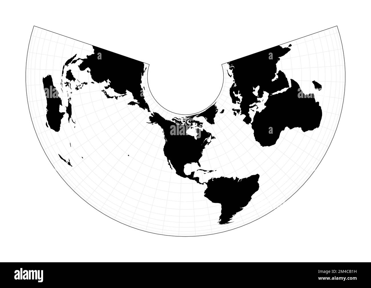 Conic Projection Map