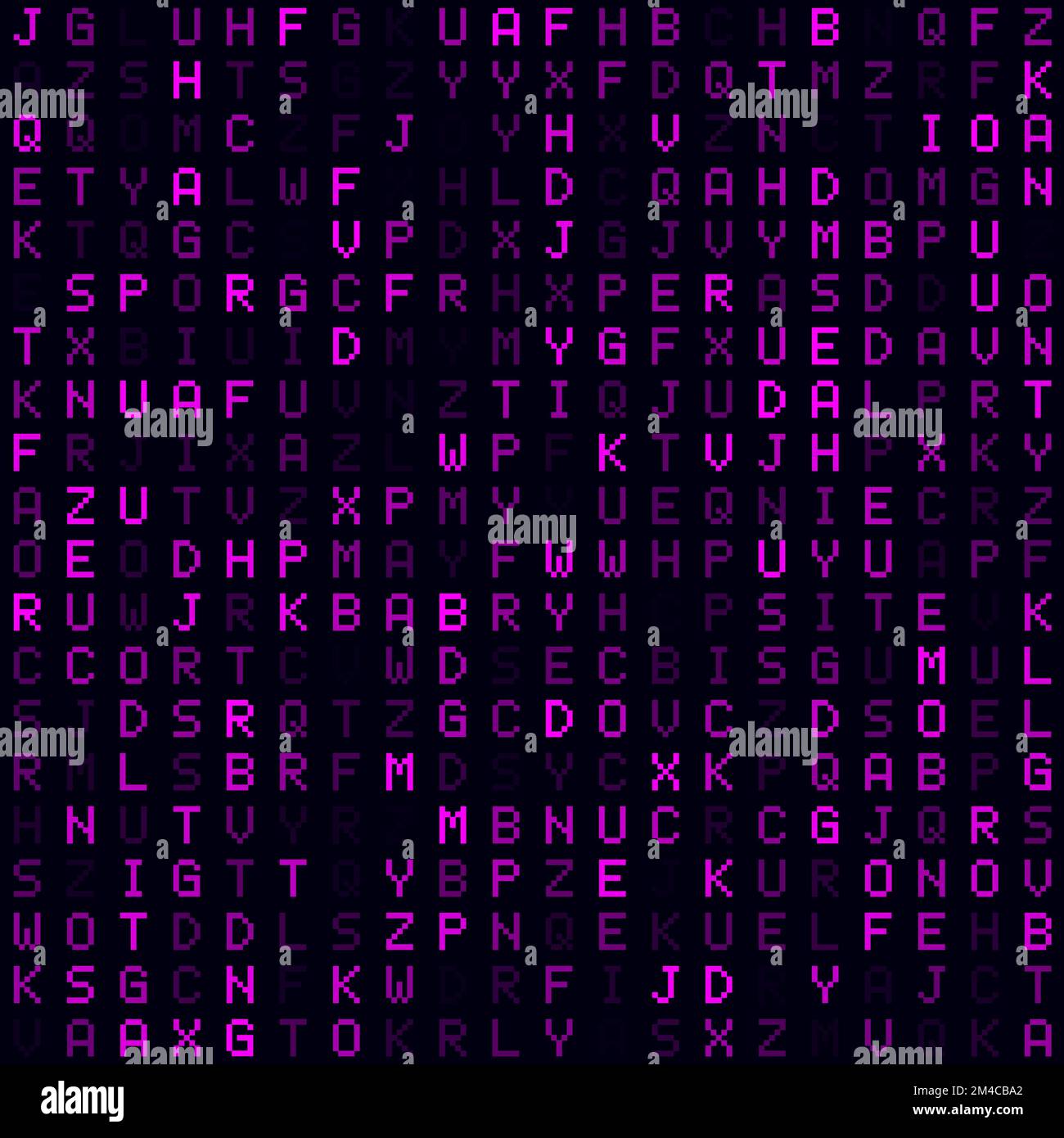 Abstract Matrix Background Magenta Filled Alphabet Letters Background