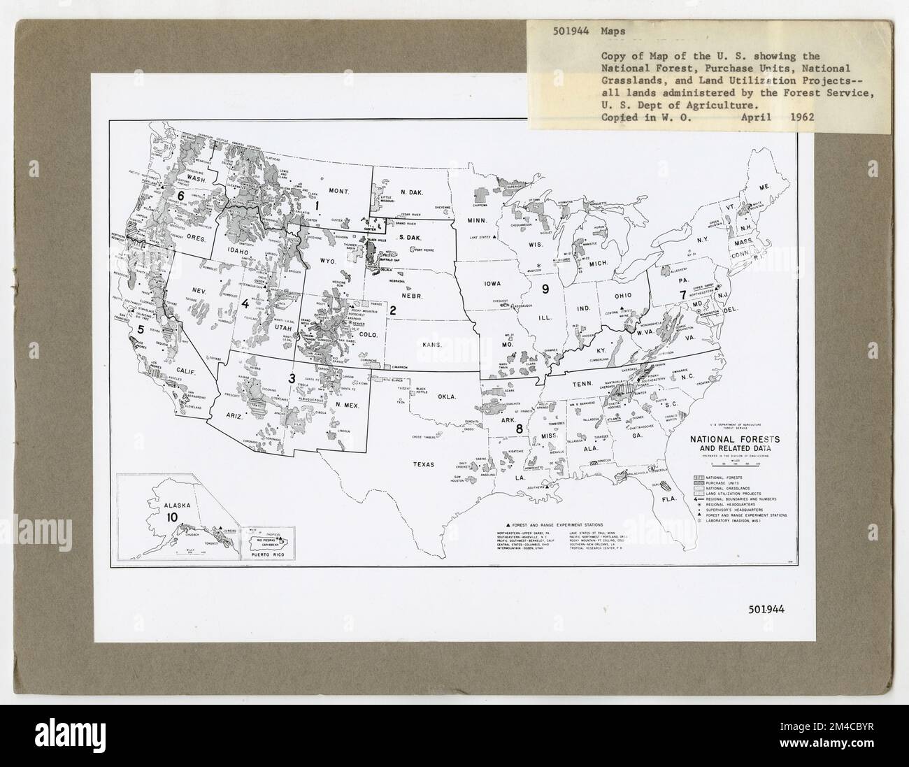 Maps and Charts - All States. Photographs Relating to National Forests ...