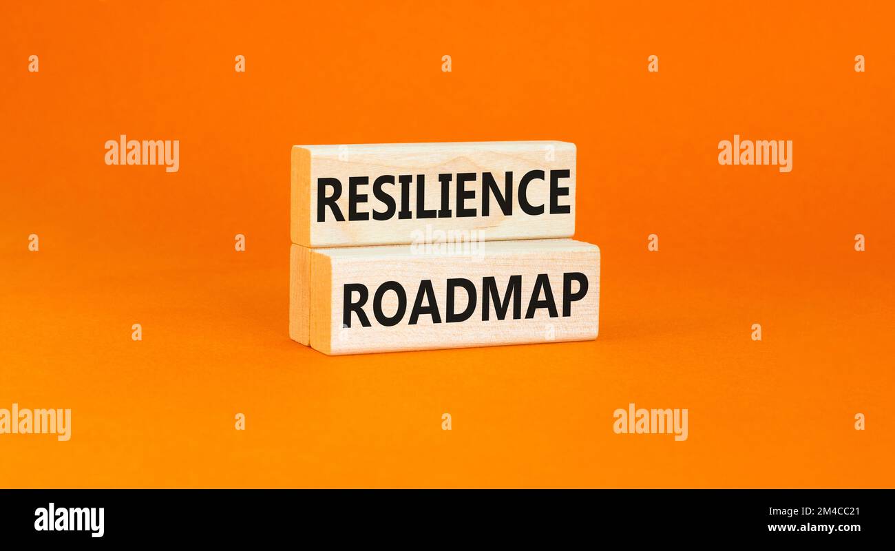 Resilience roadmap symbol. Concept word Resilience roadmap typed on ...