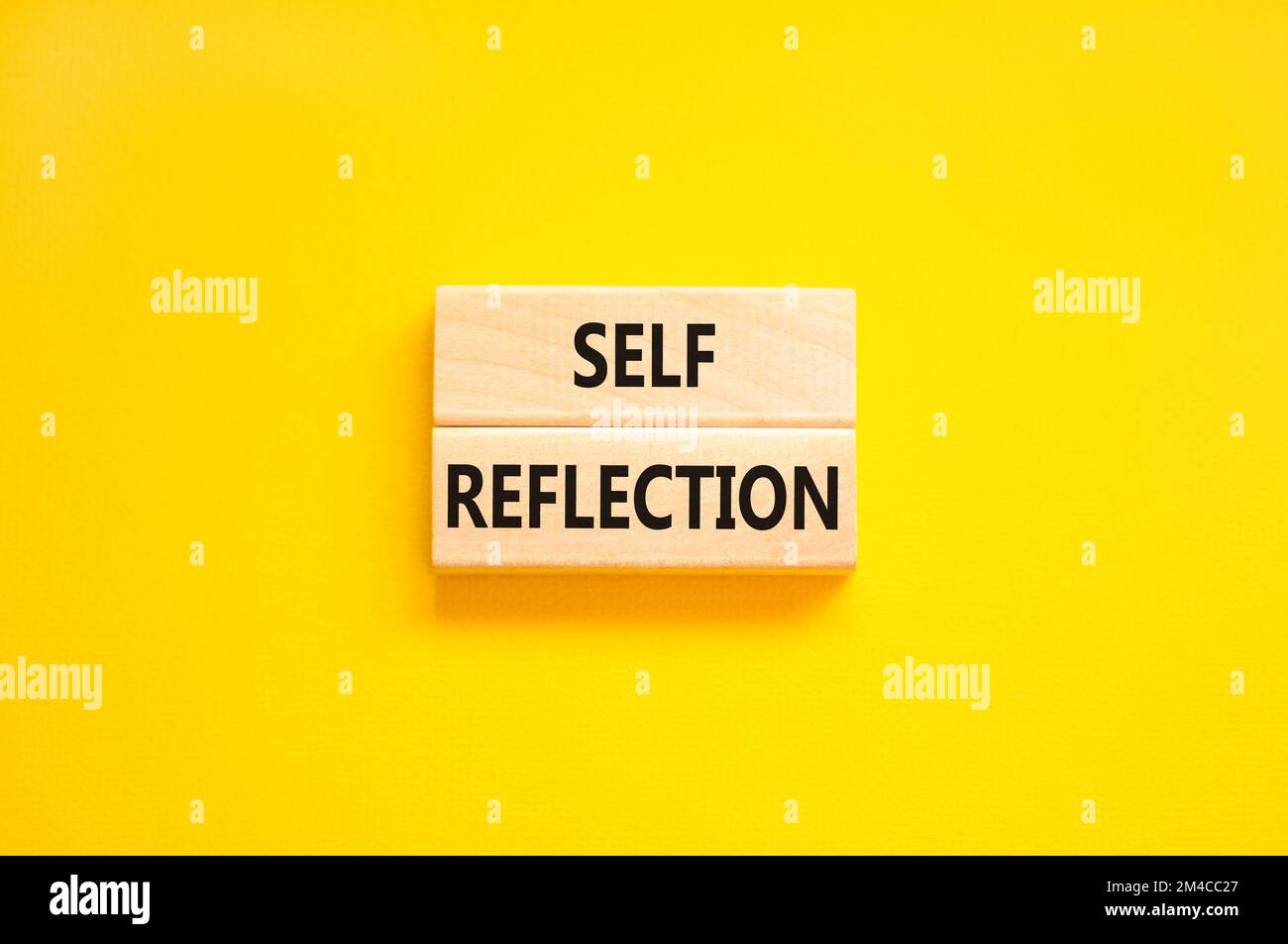Self reflection symbol. Concept word Self reflection typed on wooden ...