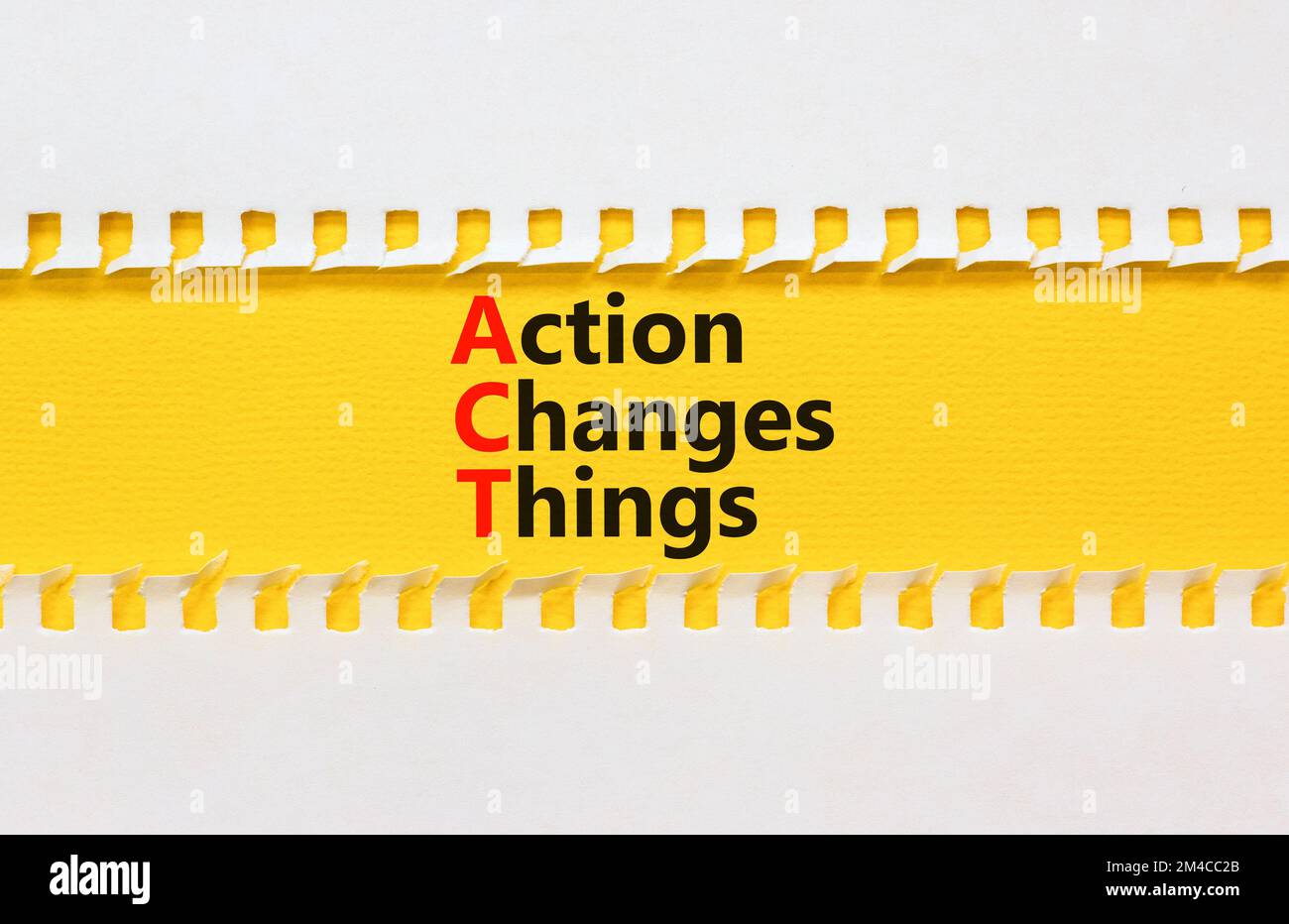 ACT action changes things symbol. Concept words ACT action changes ...