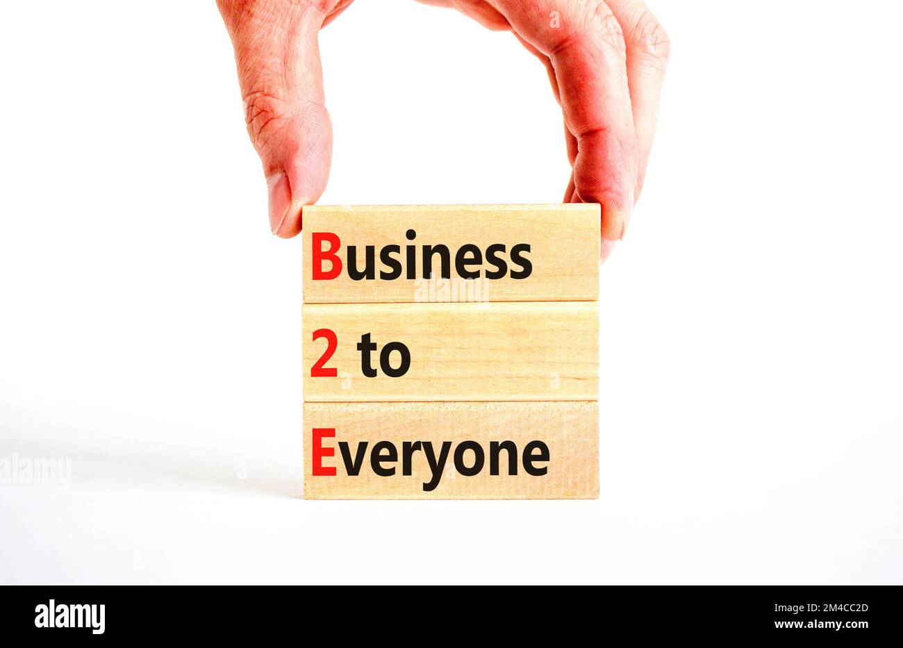 B2E business to everyone symbol. Concept words B2E business to everyone ...