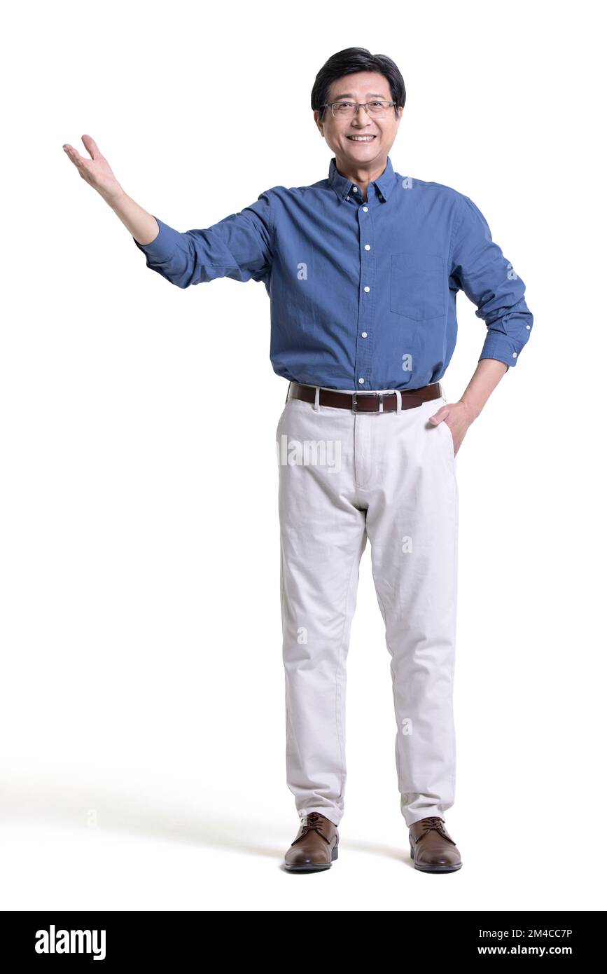 Active senior man arms Cut Out Stock Images & Pictures - Alamy