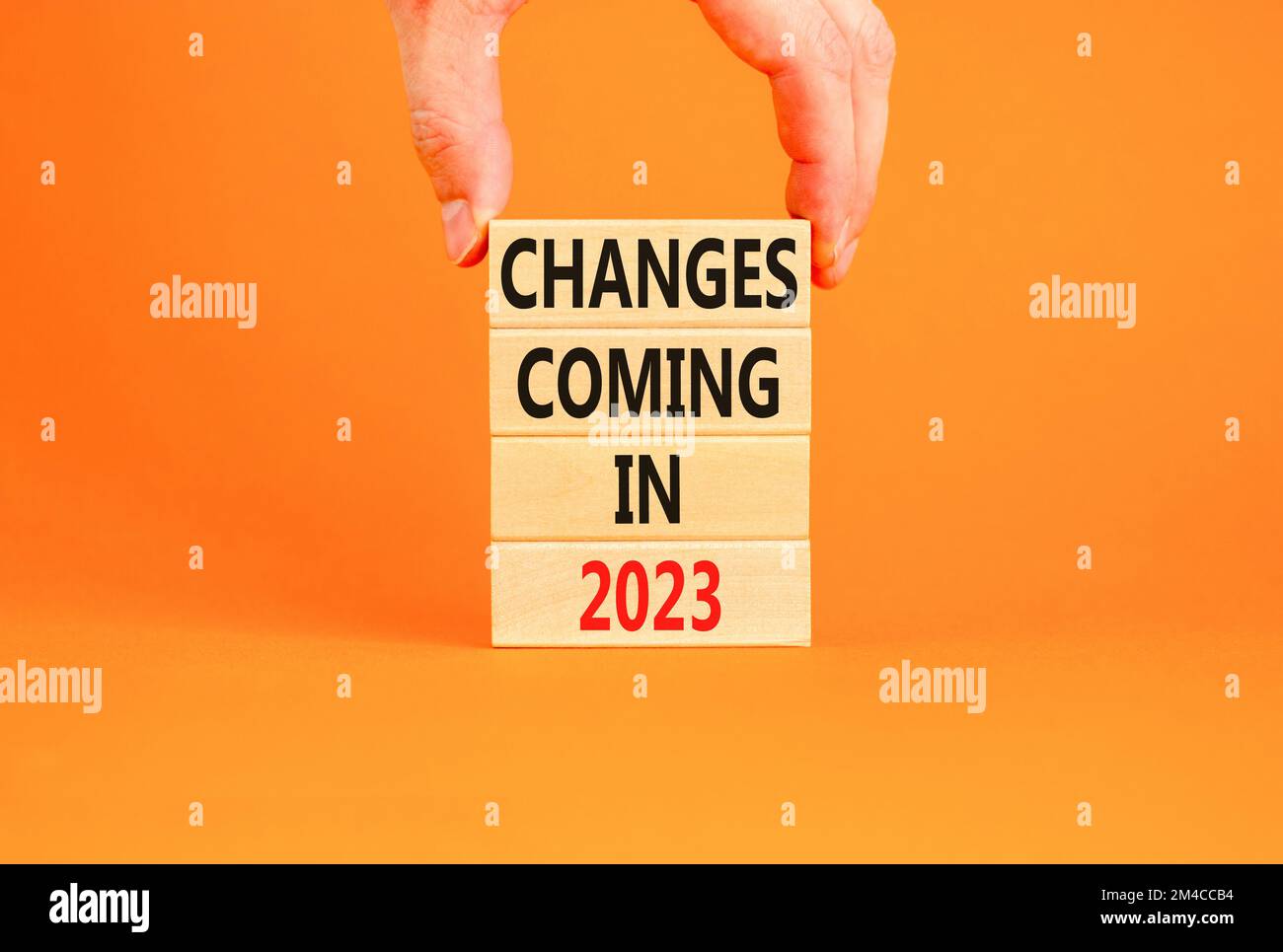 Changes coming in 2023 symbol. Concept word Changes coming in 2023 on ...