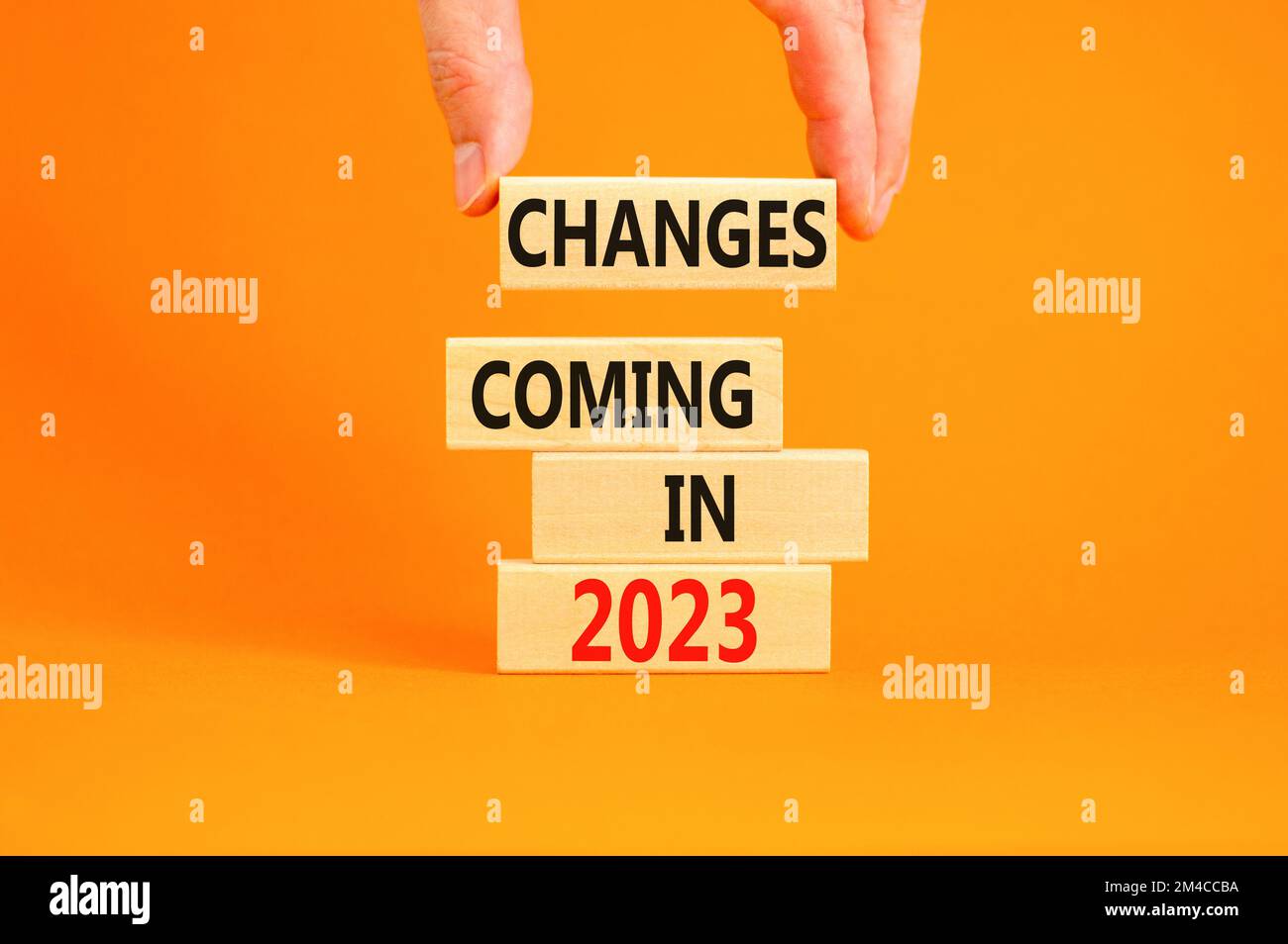 Changes coming in 2023 symbol. Concept word Changes coming in 2023 on ...
