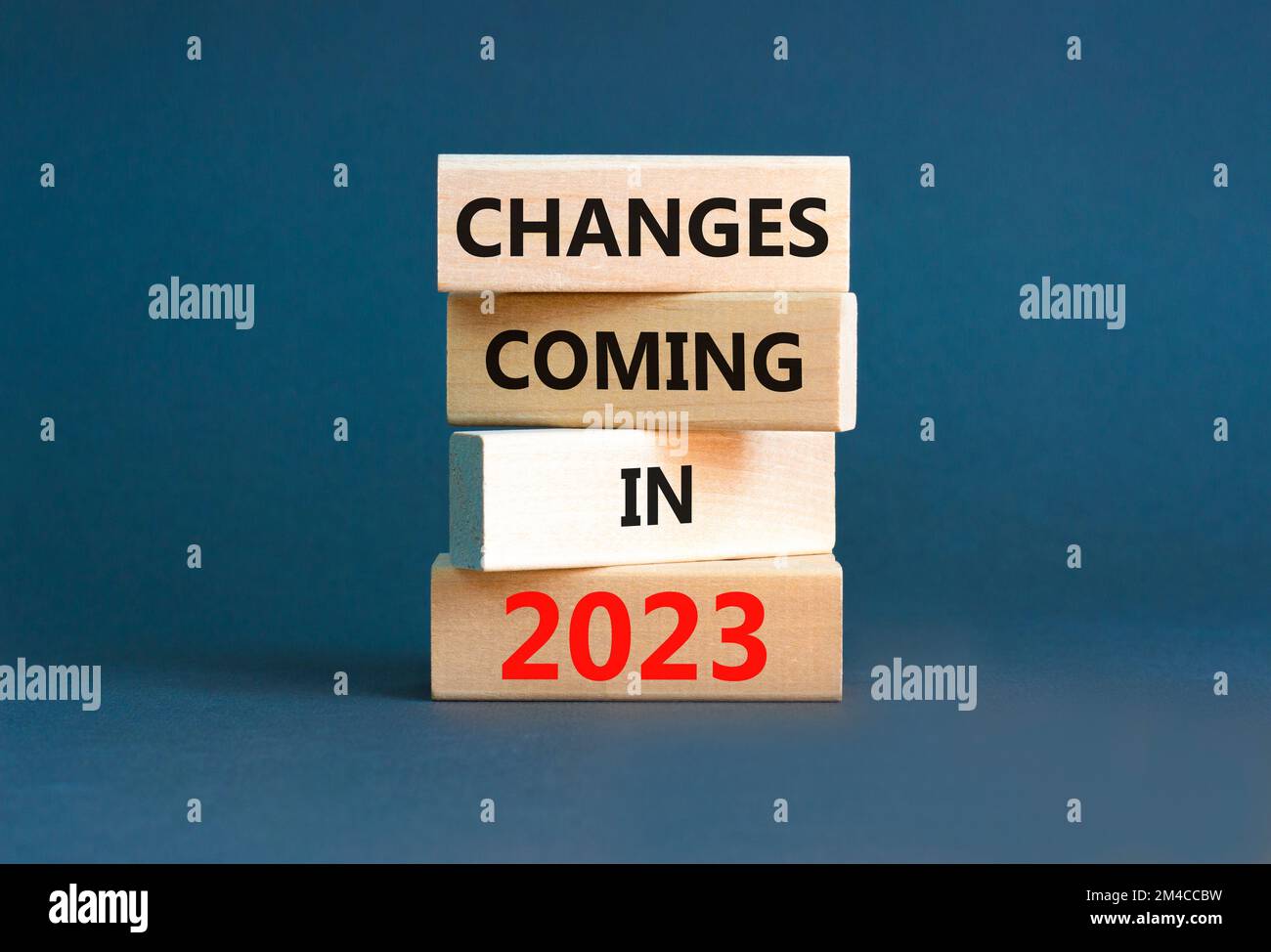 Changes coming in 2023 symbol. Concept word Changes coming in 2023 on ...