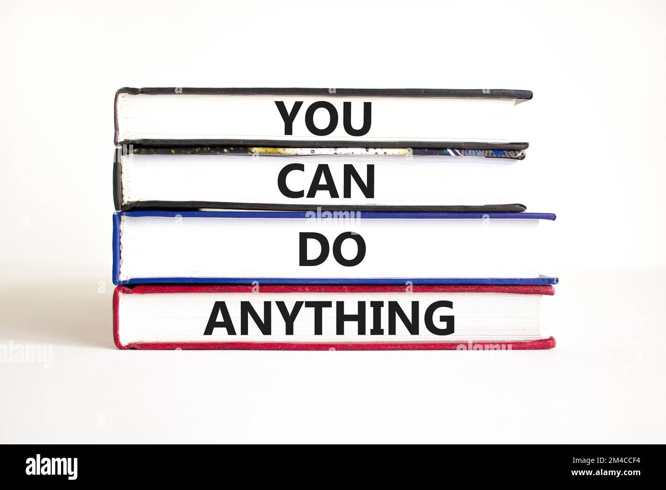 You can do anything symbol. Concept word You can do anything on books ...