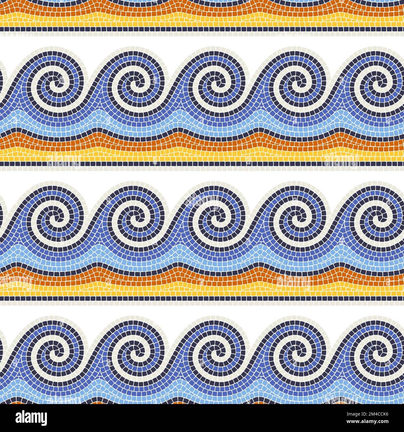 Byzantine mosaic sea Stock Vector Images - Alamy
