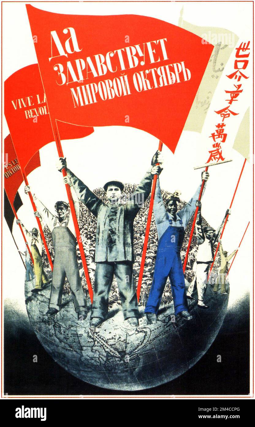 Soviet russian communist poster Cut Out Stock Images & Pictures - Alamy