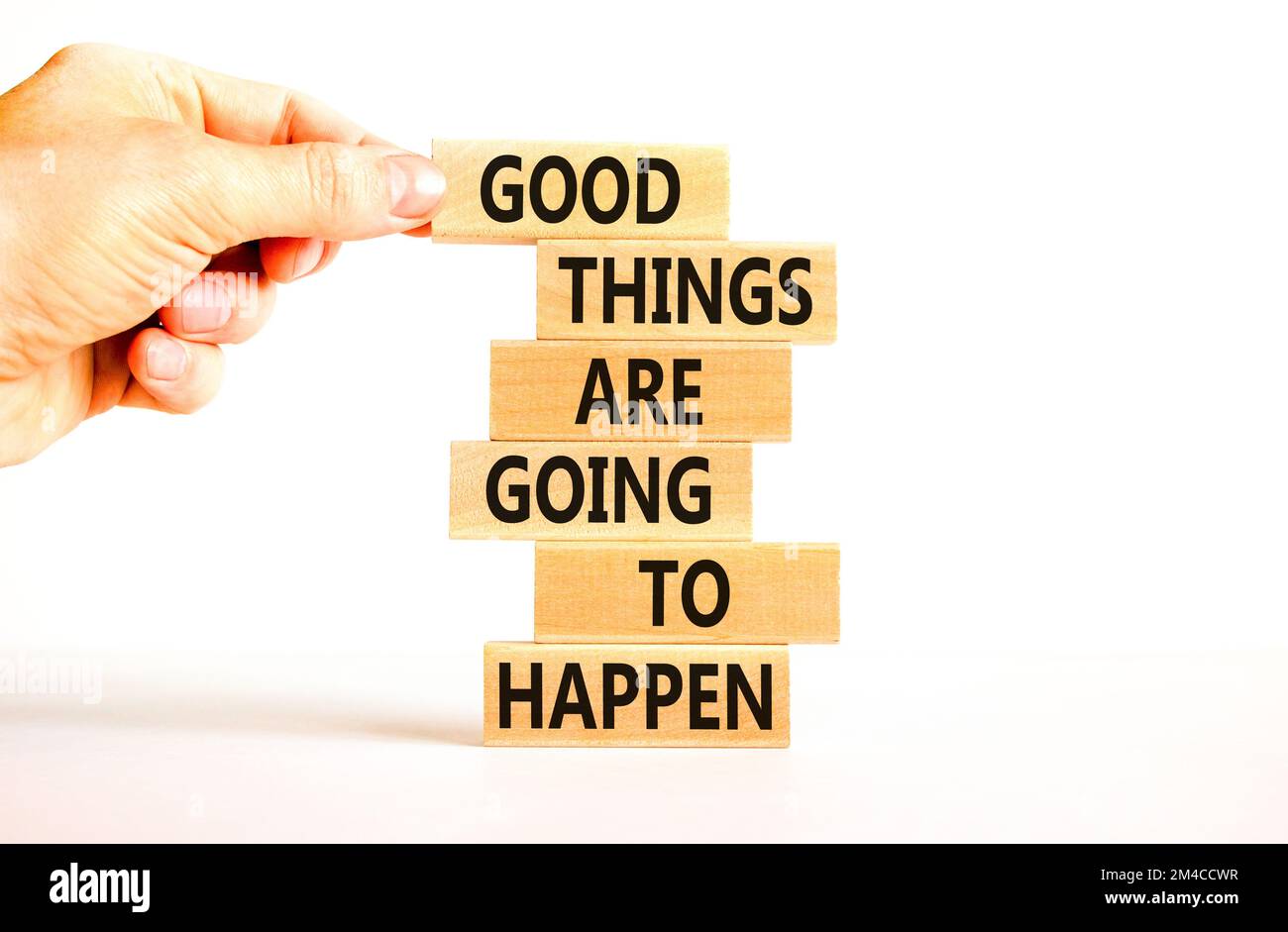 Good things happen symbol. Concept words Good things are going to ...