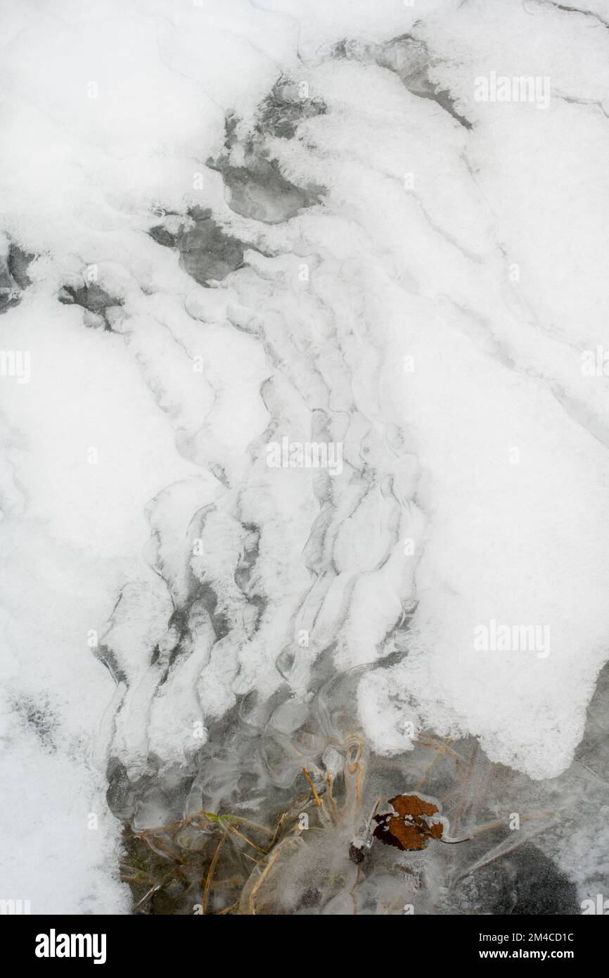 Frozen runoff patterns hi-res stock photography and images - Alamy
