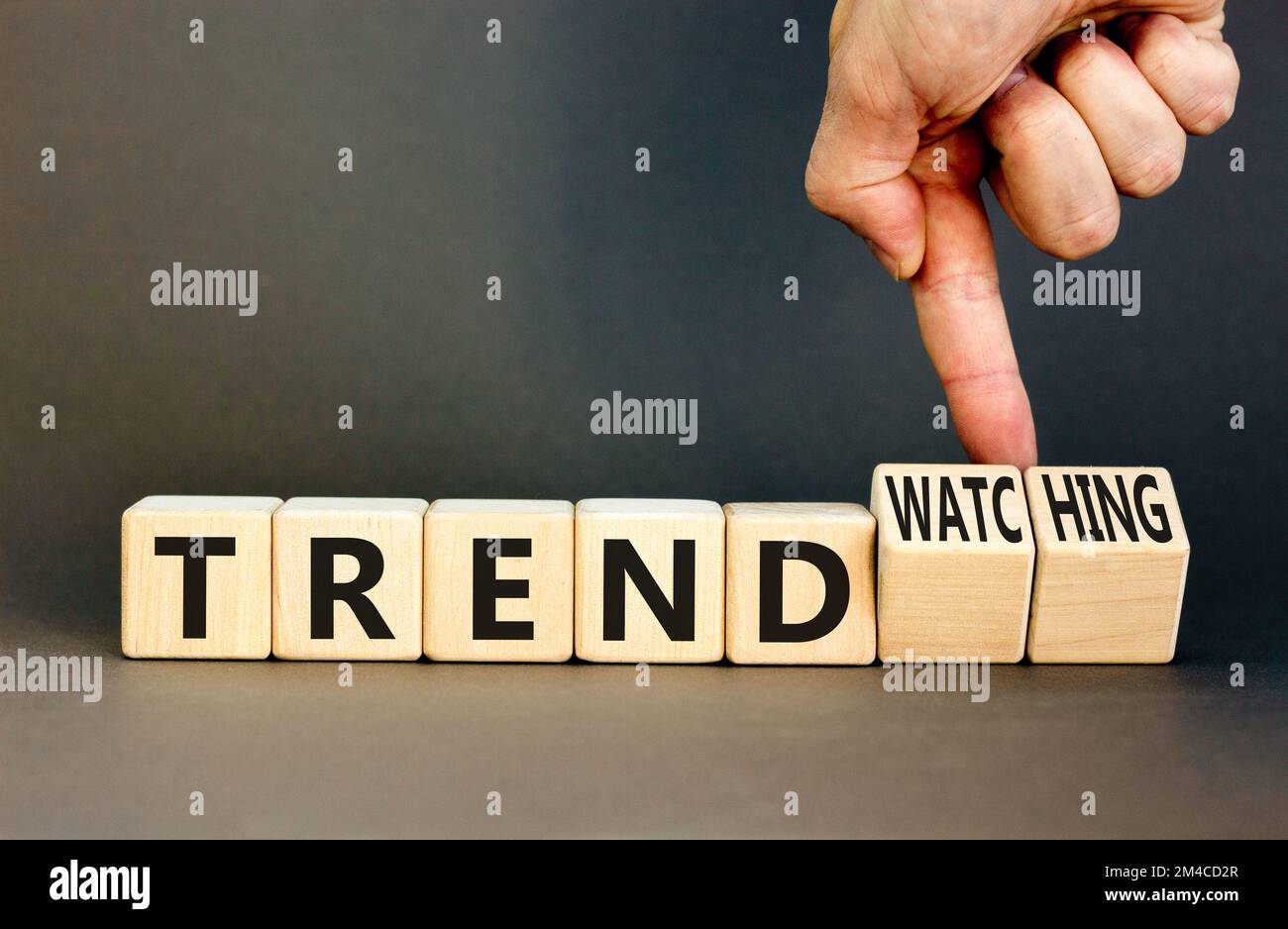 Trend or trendwatching symbol. Concept words Trend and trendwatching on ...