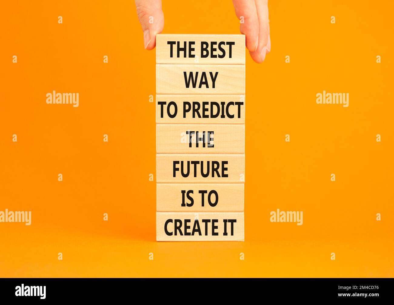 Create future symbol. Concept words The best way to predict the future ...