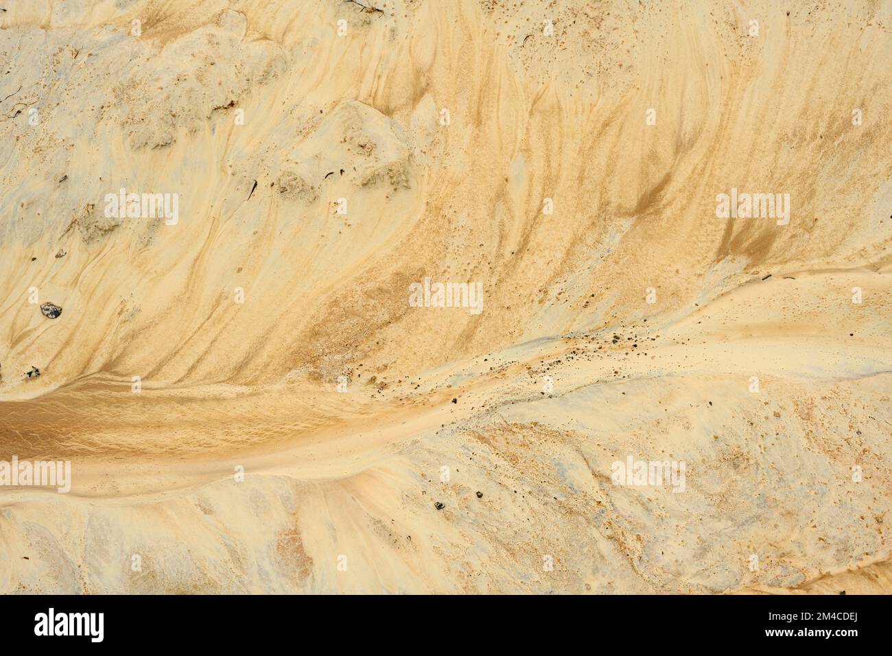 Jellybelly' mud, sand patterns formed as the ground thaws in early ...