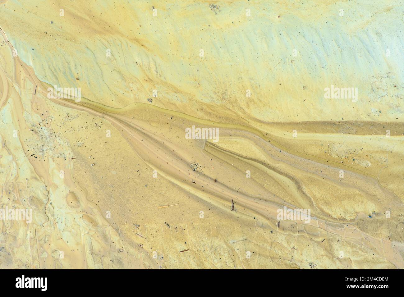 Jellybelly' mud, sand patterns formed as the ground thaws in early ...