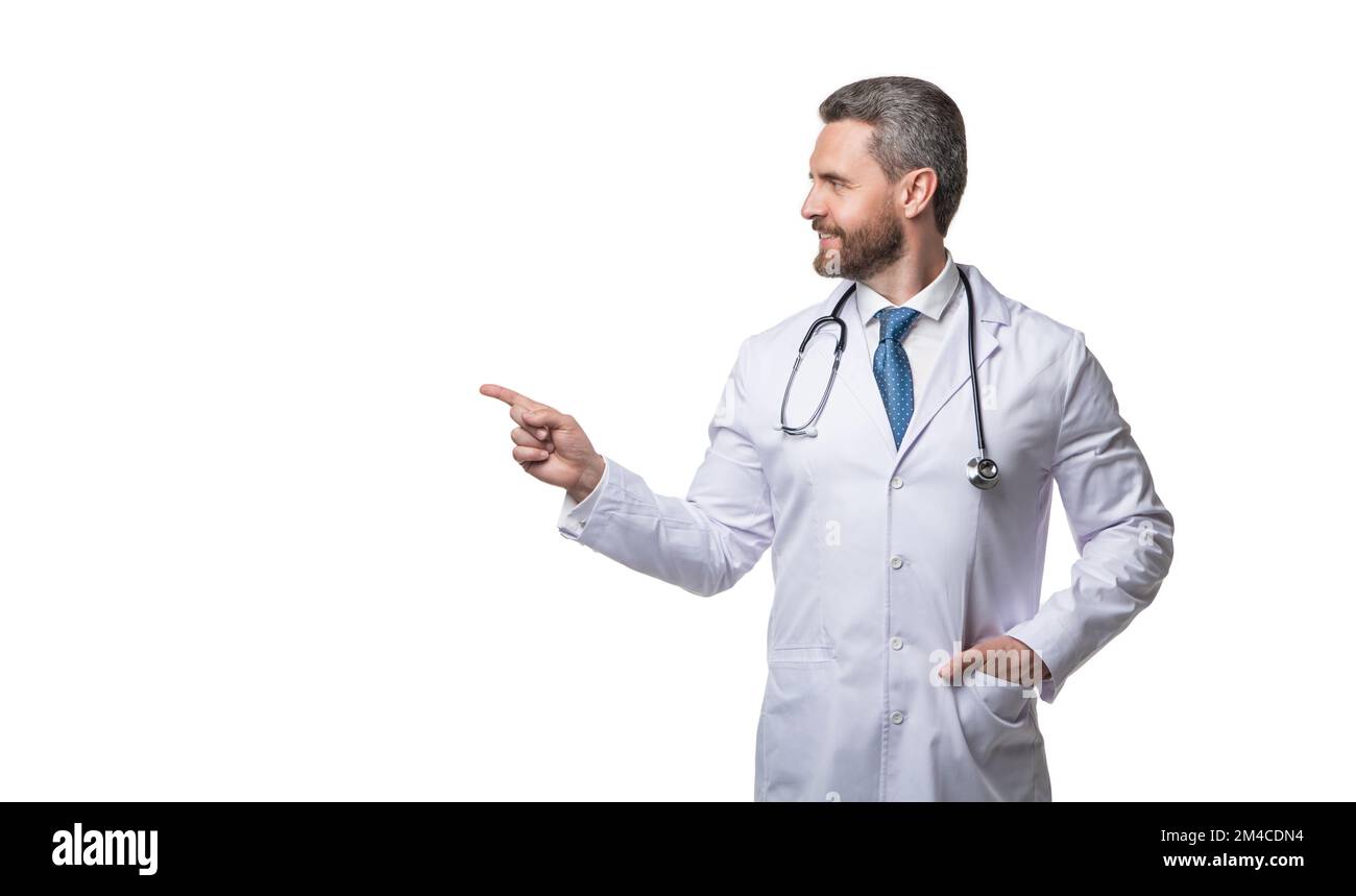 cheerful doctor with stethoscope. doctor isolated on white. medical ...