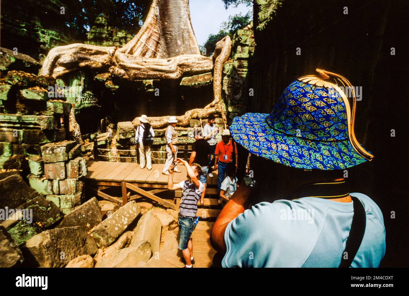 Ta Prom, Tourists taking fotographs Stock Photo - Alamy