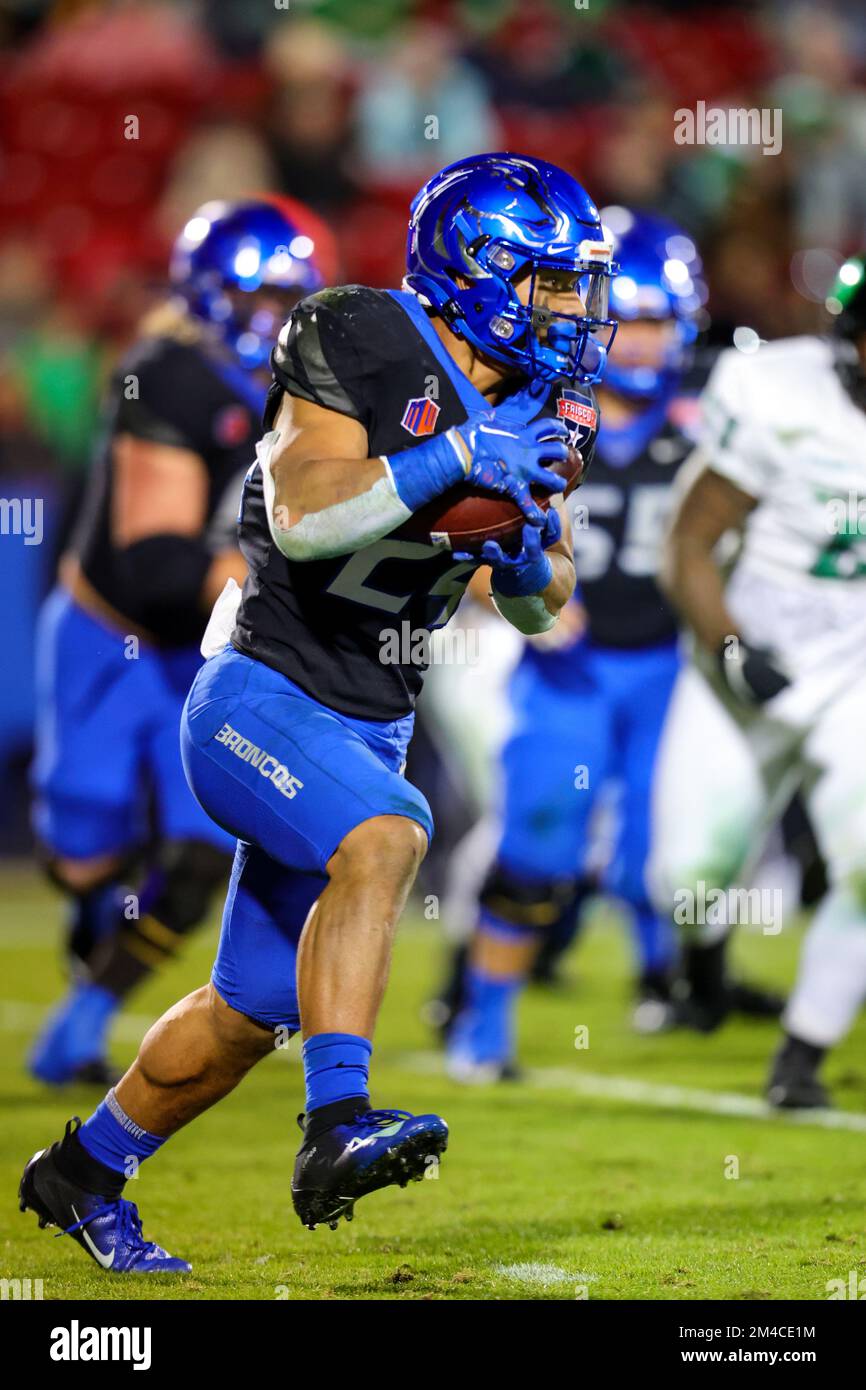 Boise State Broncos running back George Holani (24) hauls in a swing ...