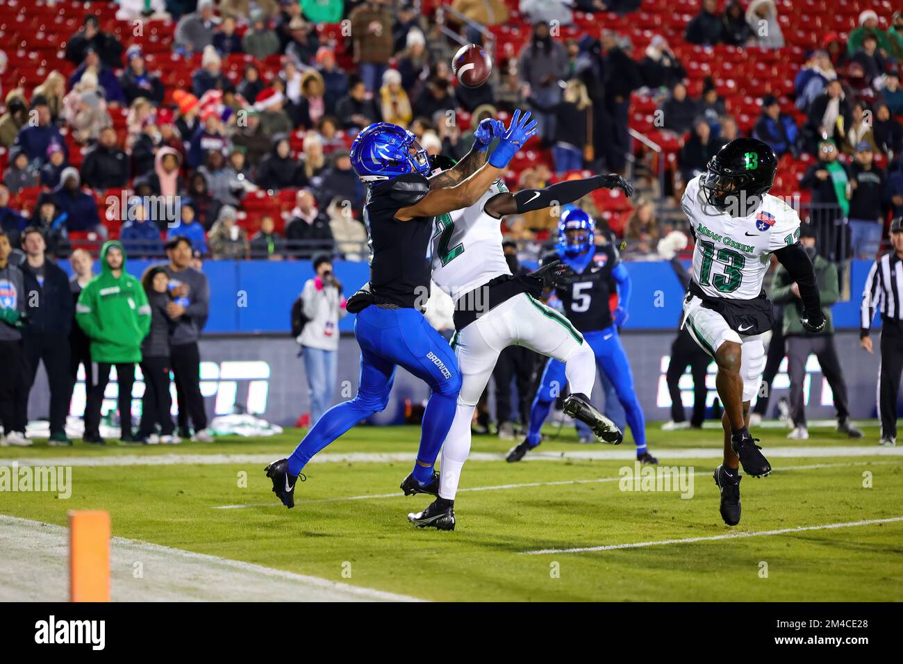 North Texas Mean Green cornerback DeShawn Gaddie (2) breaks up the ...