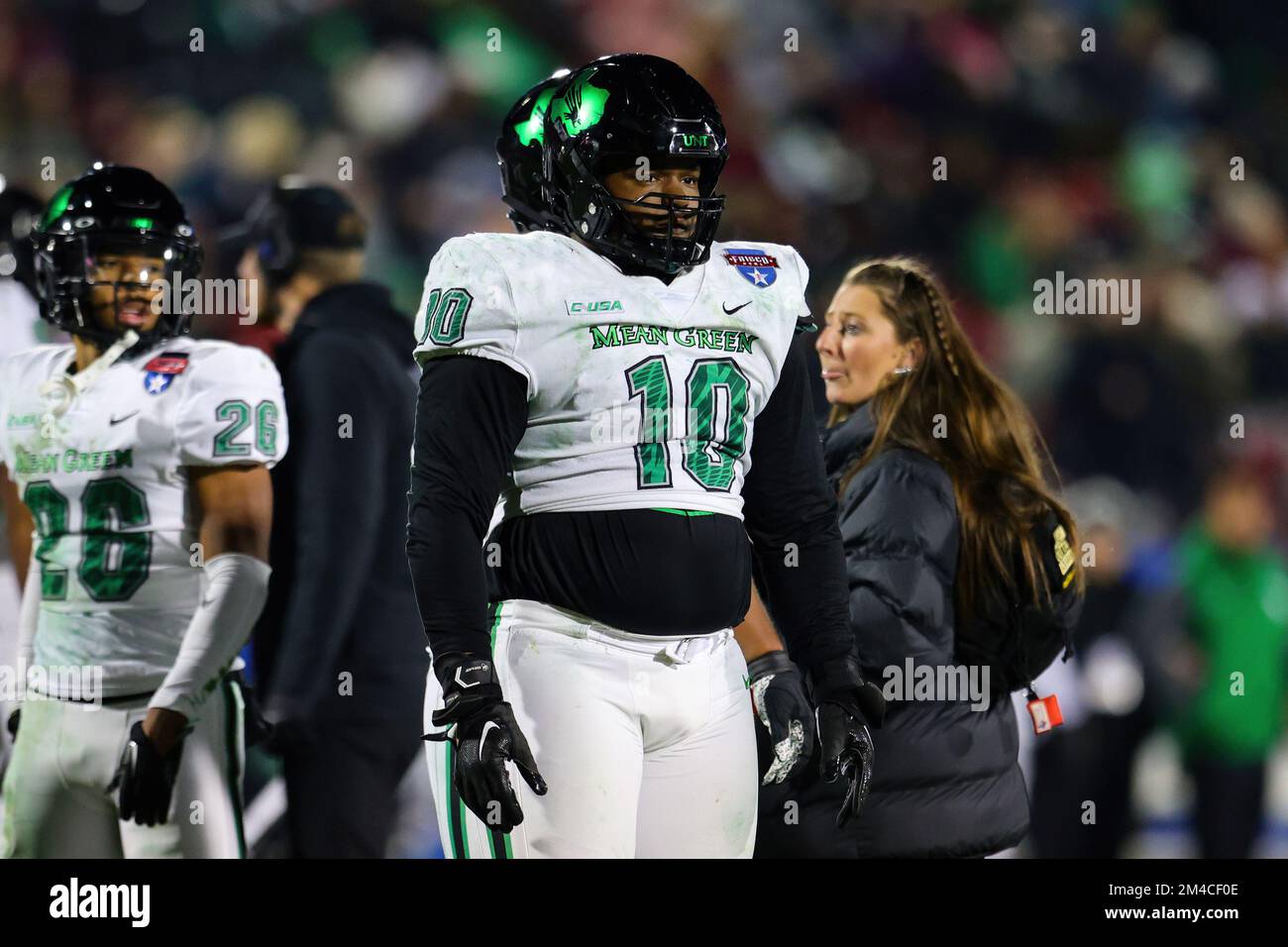 North Texas Mean Green nose guard Roderick Brown (10) during the 3rd ...