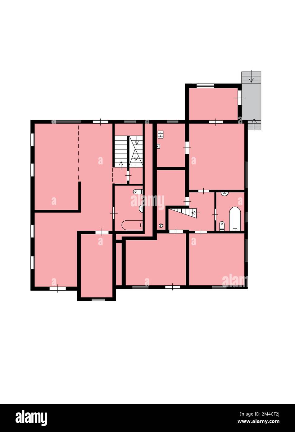 Set of floorplans blueprints. 2d floor plan. Floorplan. Apartment plan ...