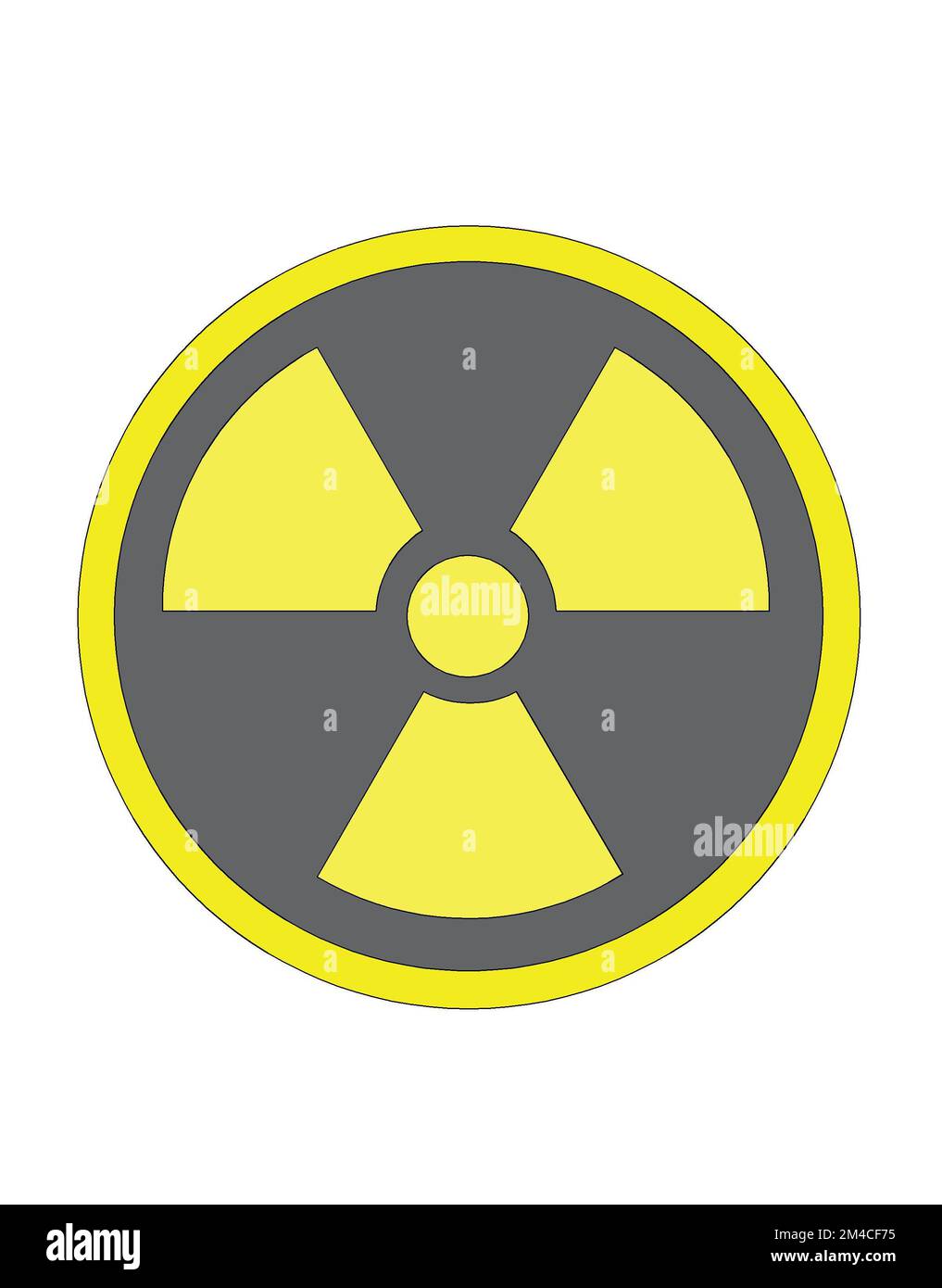 Radiation symbol. Radiation yellow and black sign board with symbol ...