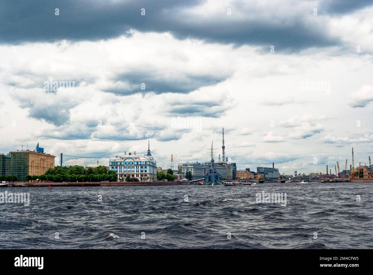 Linear cruiser Aurora, the symbol of the October revolution, Saint ...