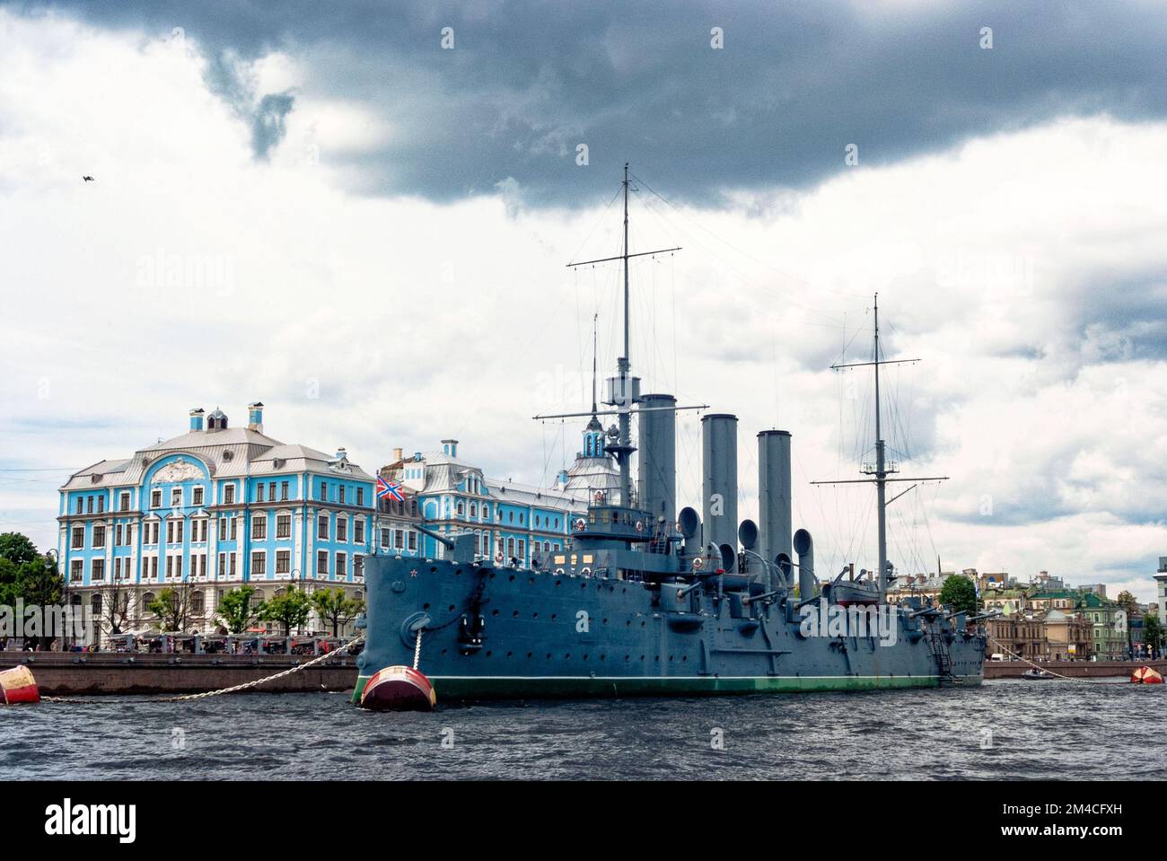 Linear cruiser Aurora, the symbol of the October revolution, Saint ...