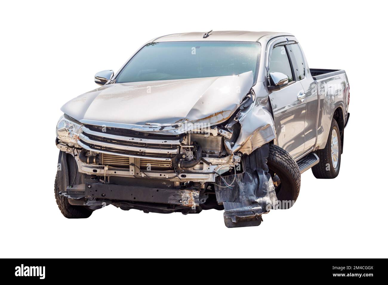 car crash accident isolated on white background Stock Photo - Alamy