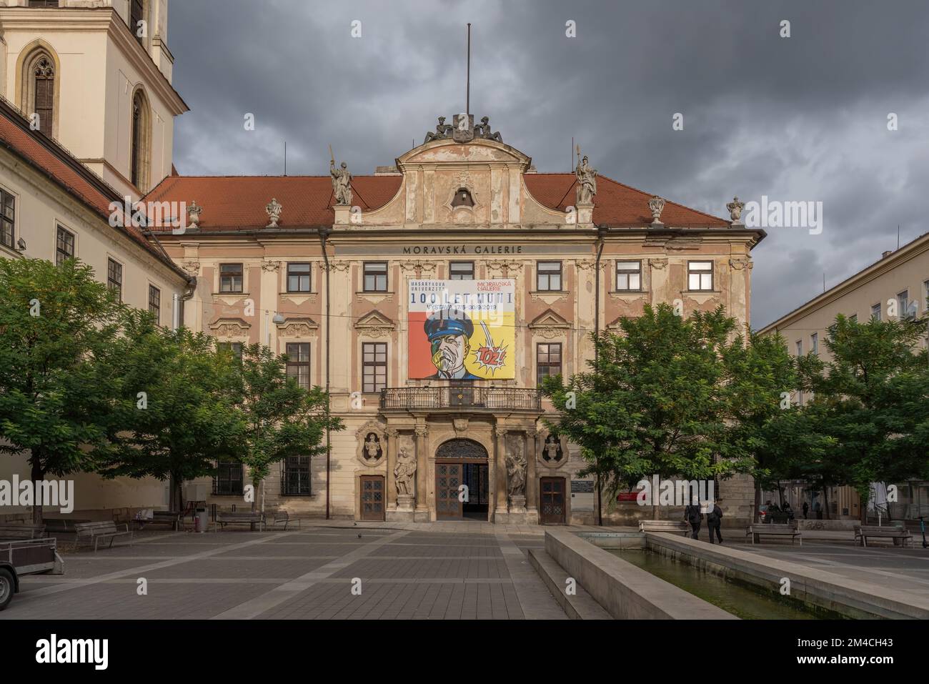 Moravian Gallery (Governors Palace) at Moravian Square - Brno, Czech ...