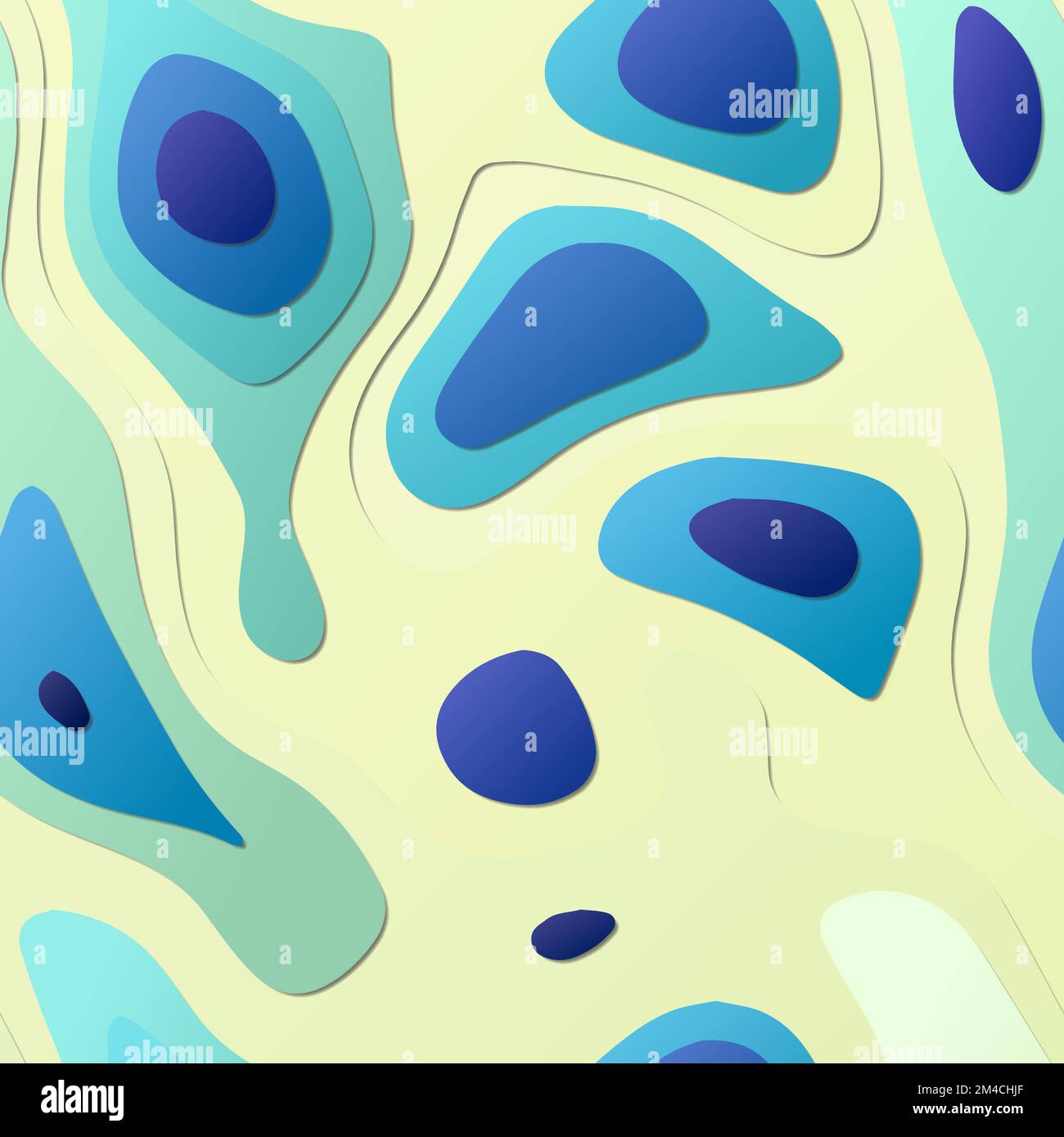 Colorful abstract layers. Papercut style background. Vibrant 3d ...