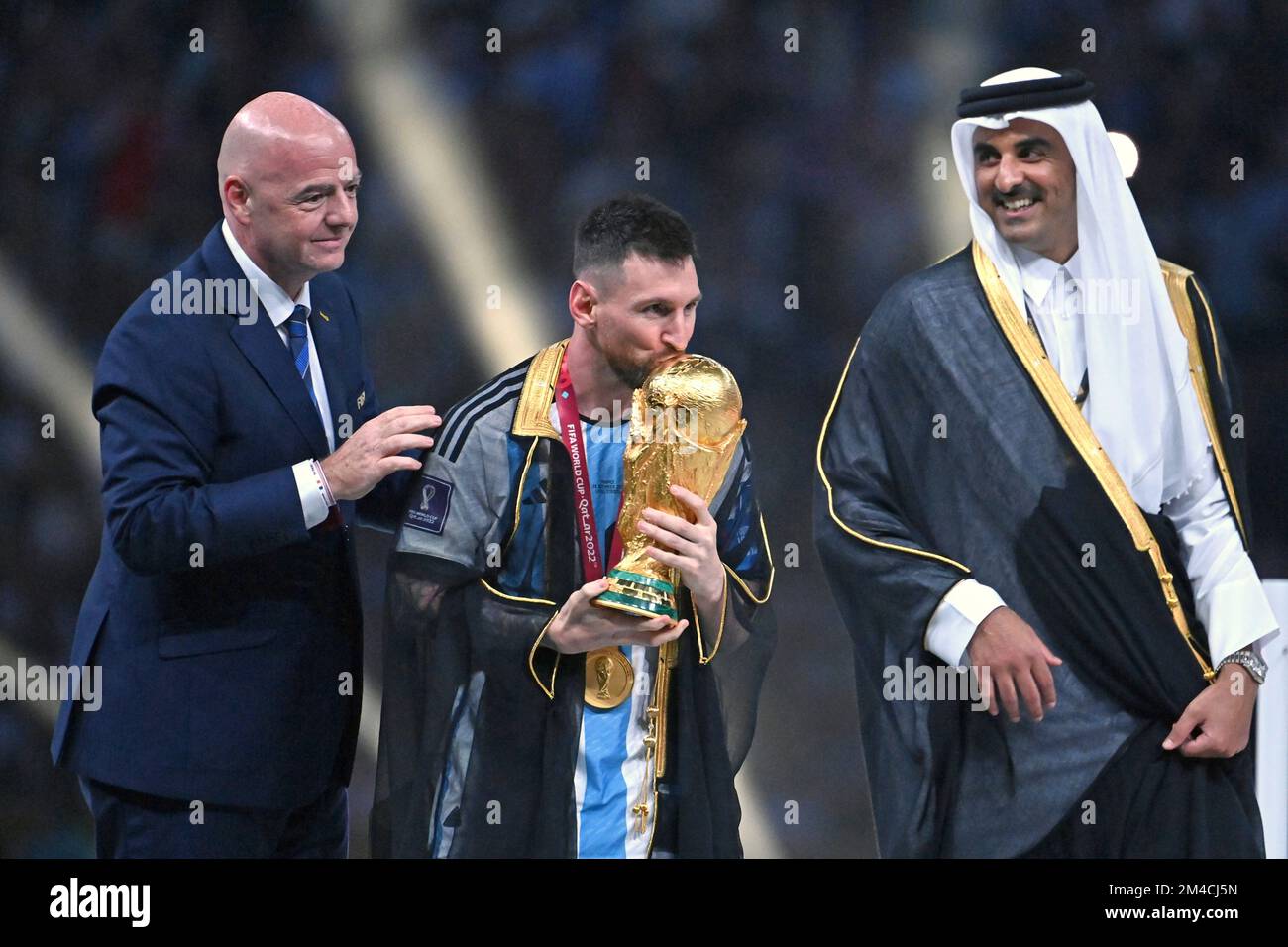 Award ceremony: FIFA President Gianni INFANTINO, Emir Tamim bin Hamad ...