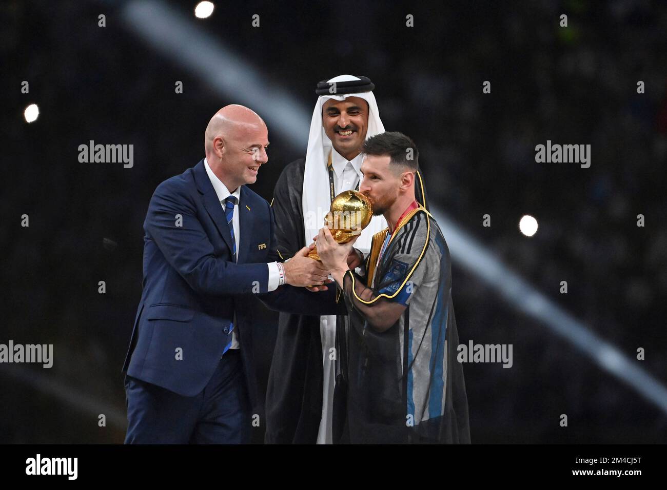 Award ceremony: FIFA President Gianni INFANTINO, Emir Tamim bin Hamad ...