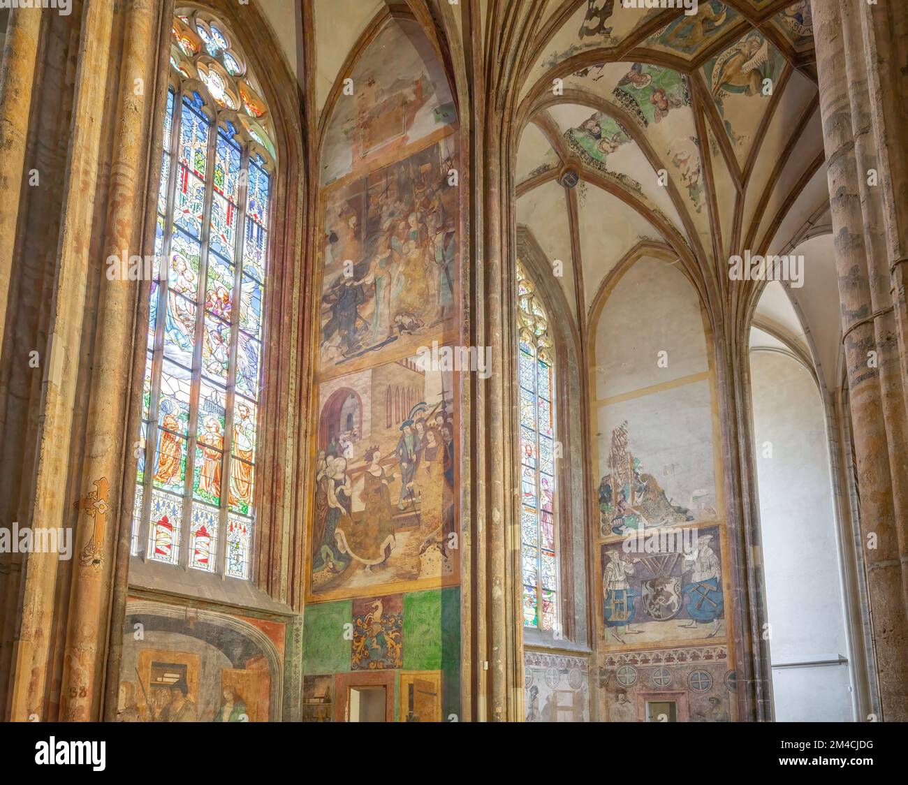 Cathedral of St. Barbara Interior - Kutna Hora, Czech Republic Stock ...