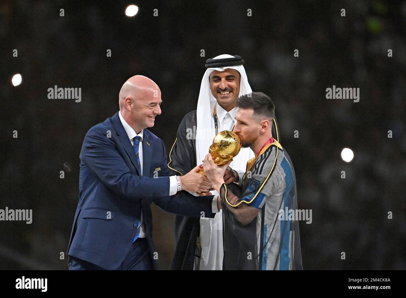 Award ceremony: FIFA President Gianni INFANTINO, Emir Tamim bin Hamad ...