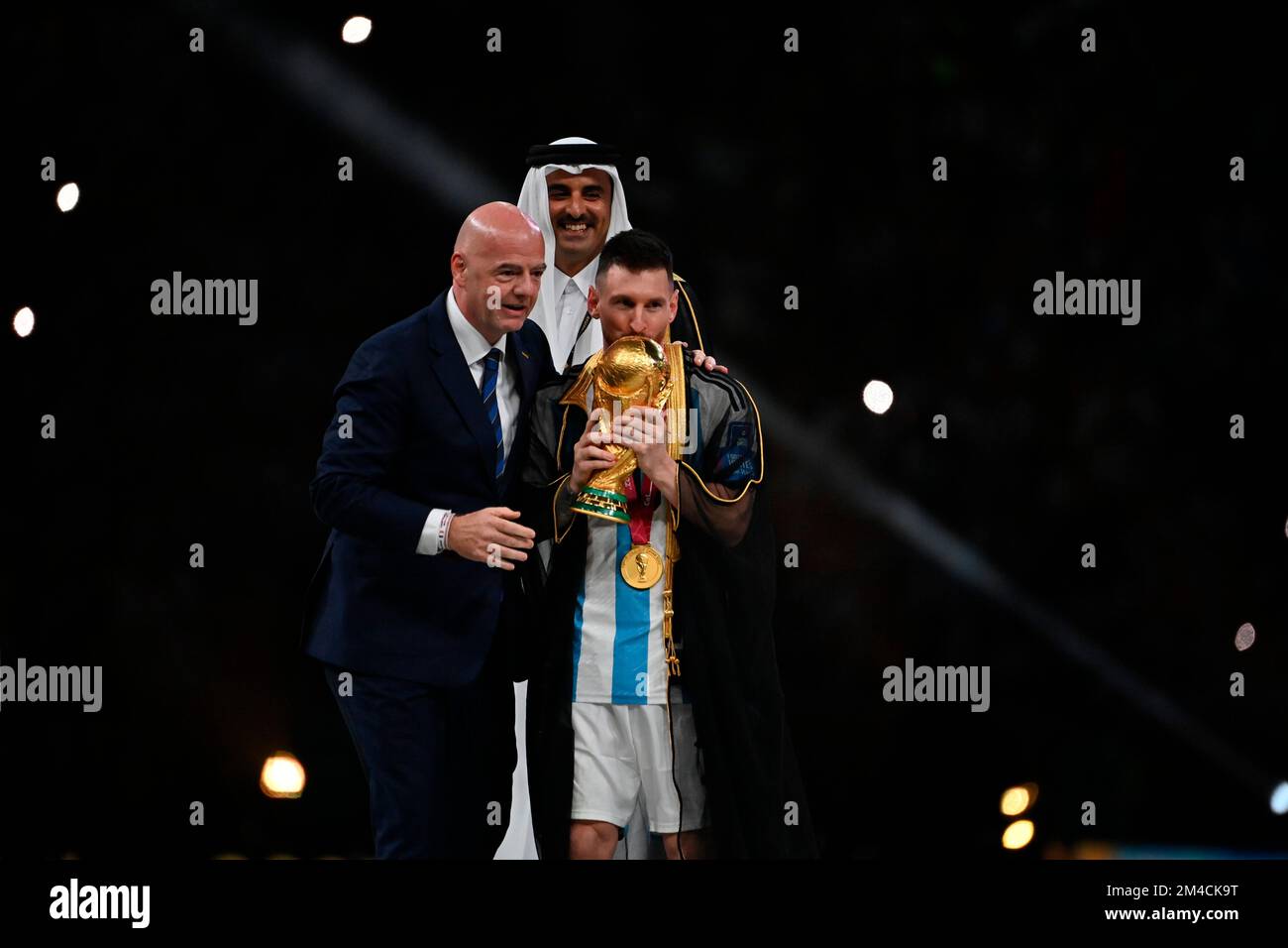 Award ceremony: FIFA President Gianni INFANTINO, Emir Tamim bin Hamad ...