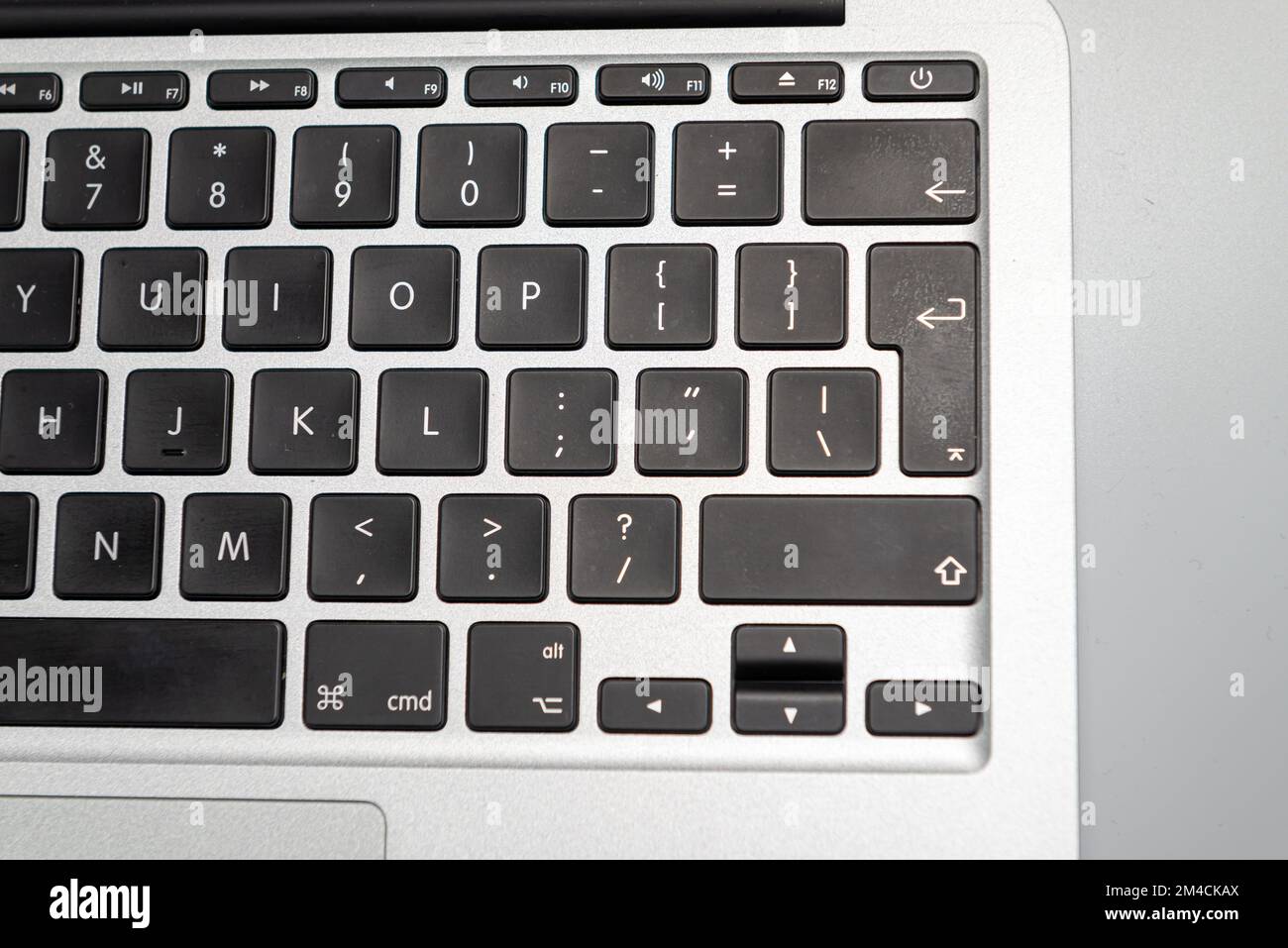 close-up of a modern computer keyboard keys Stock Photo - Alamy