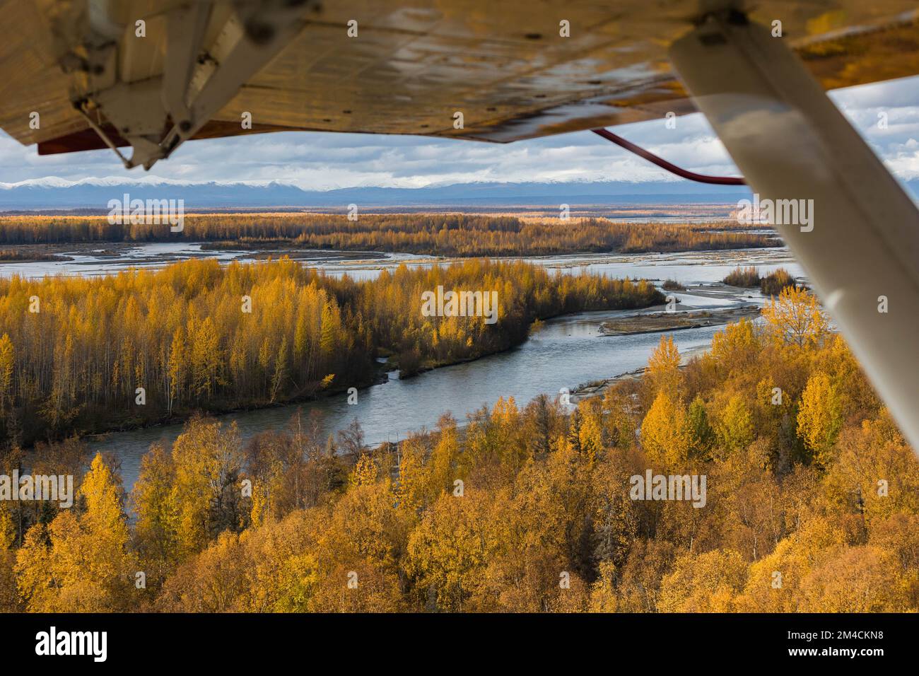 Fall in Alaska Plane Ride Talkeetna Stock Photo - Alamy
