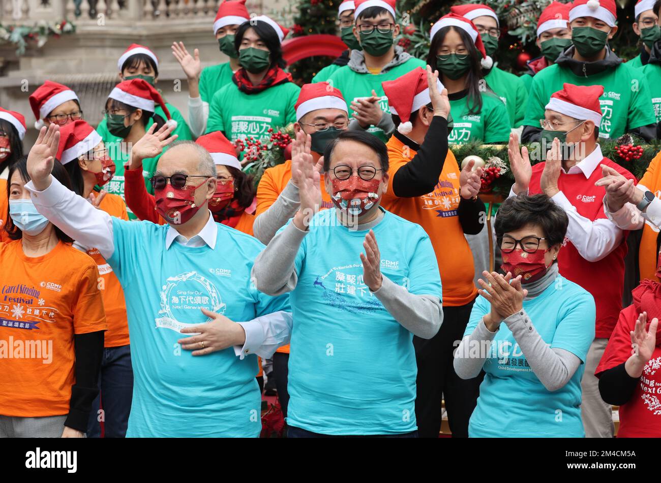 Eric Chan Kwok-ki (front centre), Chief Secretary and guests attended the Children Development ...