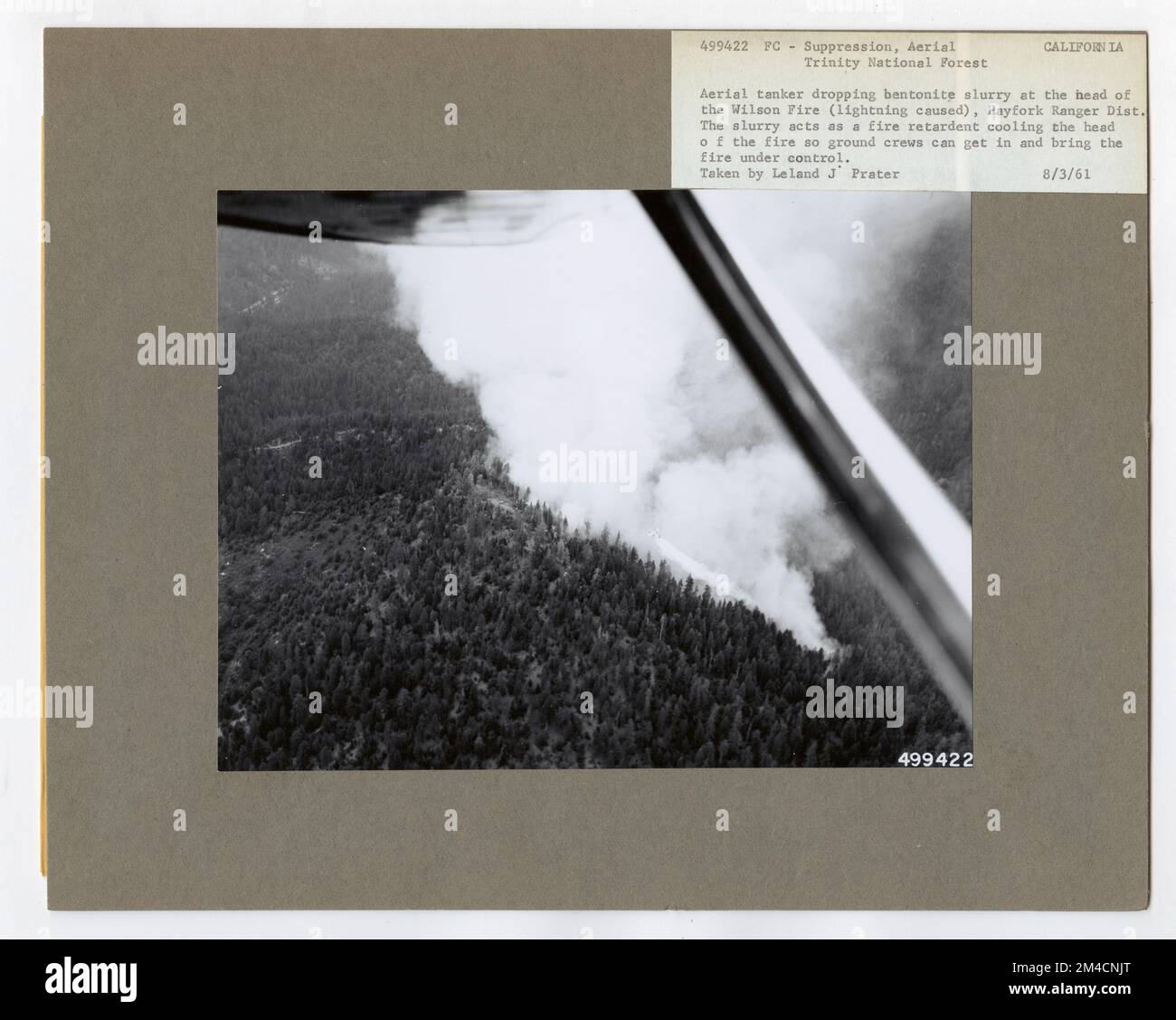 Fire Suppression: Aerial Slurry Drops - California. Photographs ...