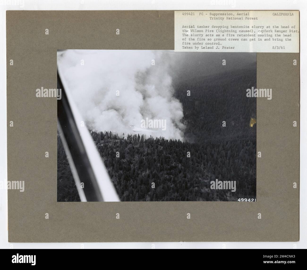 Fire Suppression: Aerial Slurry Drops - California. Photographs ...