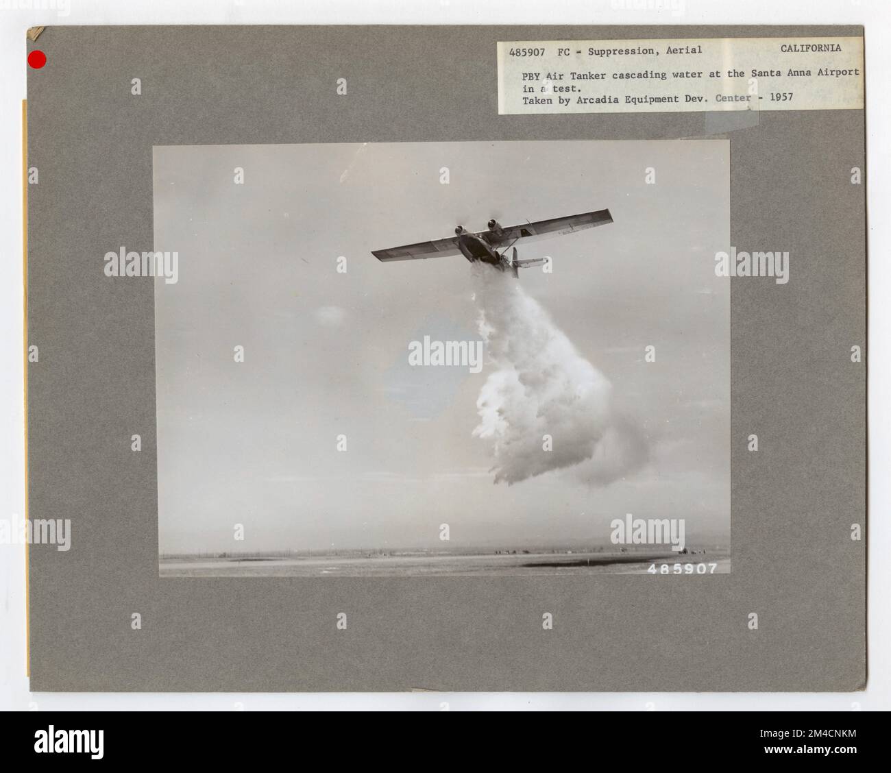 Fire Suppression: Aerial Slurry Drops - California. Photographs ...