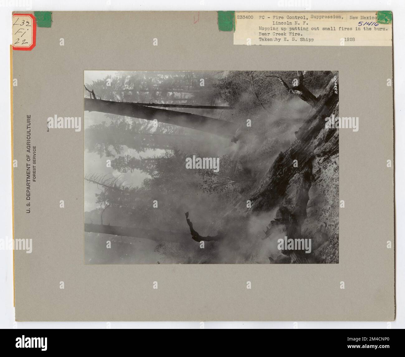 Fire Suppression: Ground Mop Up - All States. Photographs Relating to ...