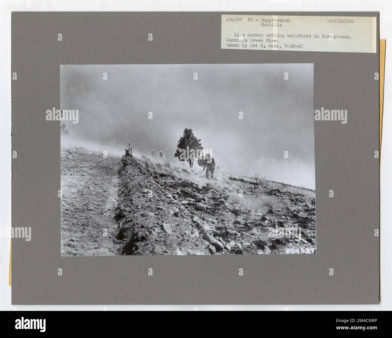 Fire Suppression: Ground Backfiring - All States. Photographs Relating ...