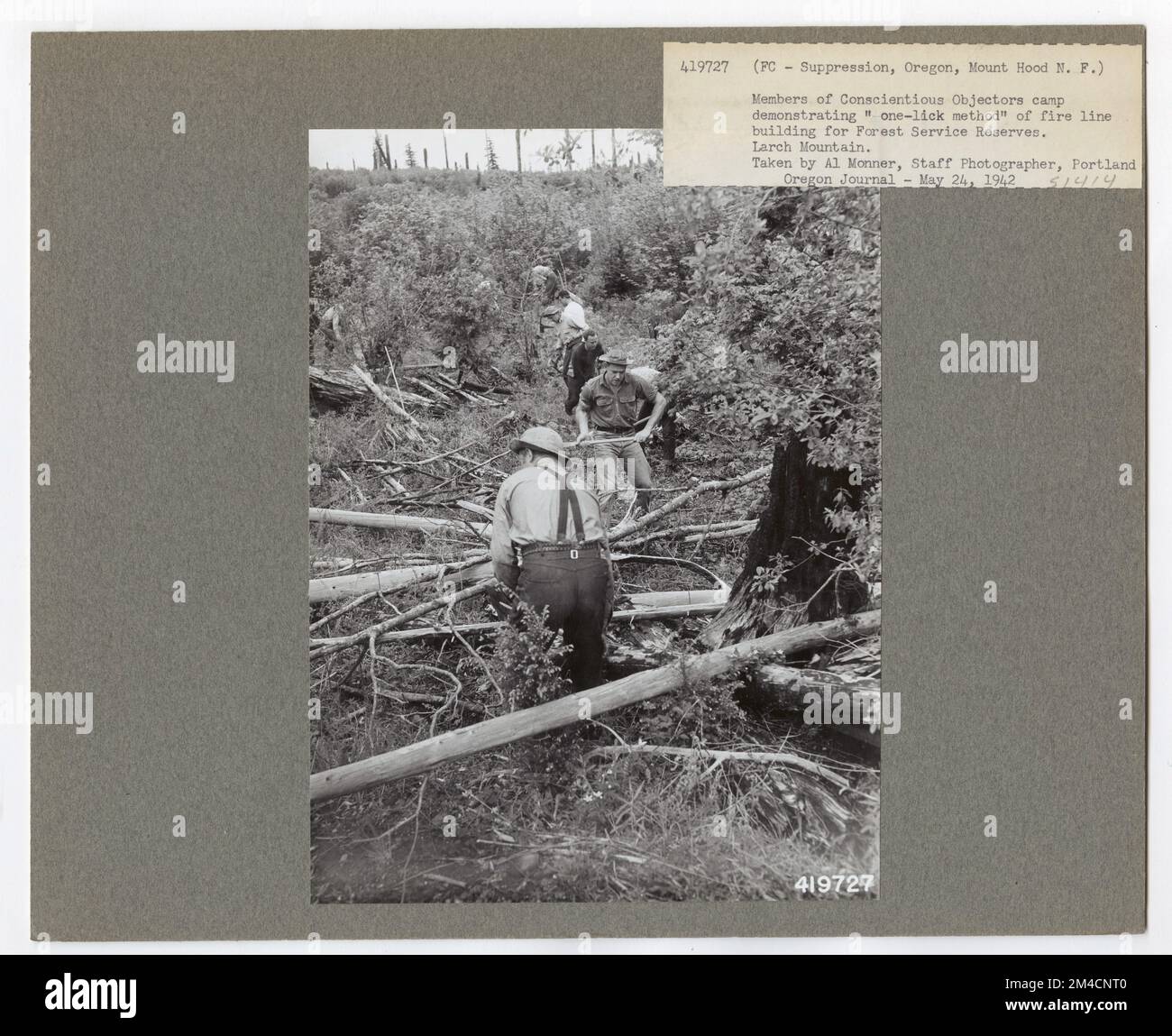 Fire Suppression: Ground Backfiring - All States. Photographs Relating ...