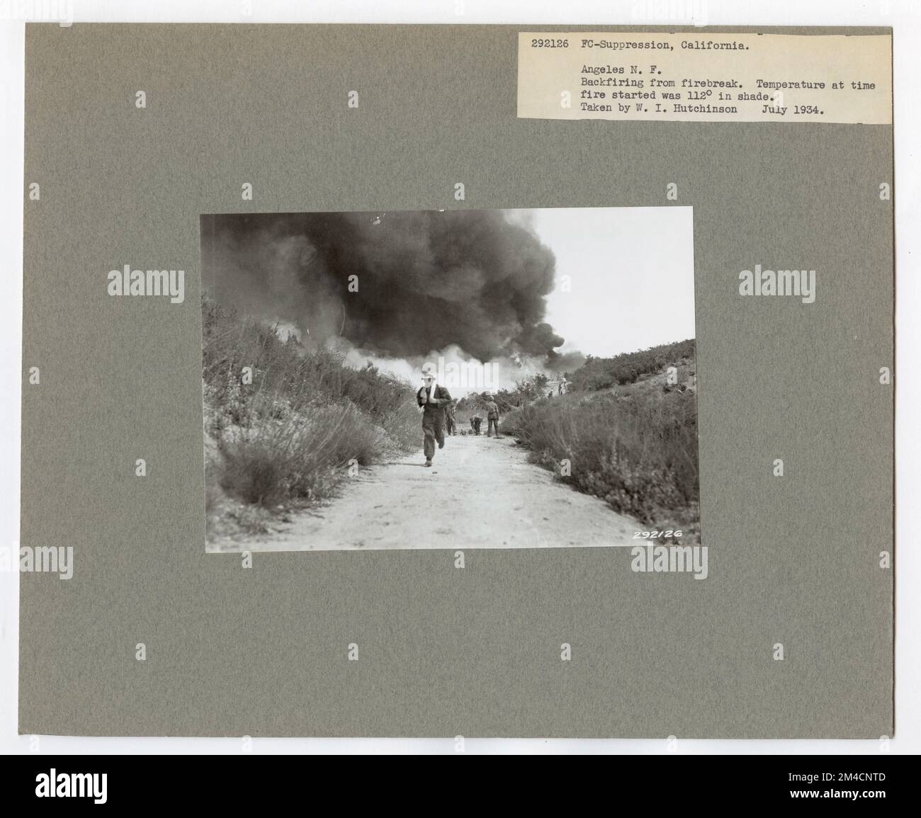 Fire Suppression: Ground Backfiring - All States. Photographs Relating ...