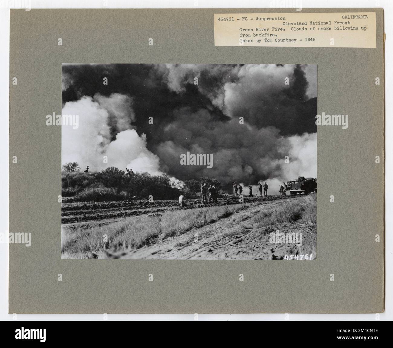 Fire Suppression: Ground Backfiring - All States. Photographs Relating ...
